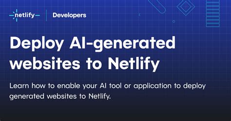 Deploying Sites From Your Ai Tool Netlify Developers