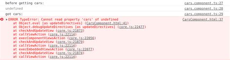 Typescript Angular Material Table Typeerror Cannot Read Property Cars Of Undefined Stack