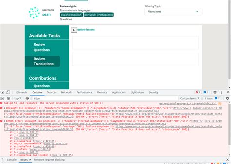Bug Translations Review Page Not Loading For Some Explorations