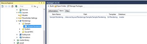Explore Sitecore Creating Package Using Sitecore Rocks