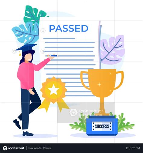 Best Girl Passed Exam Illustration Download In Png And Vector Format