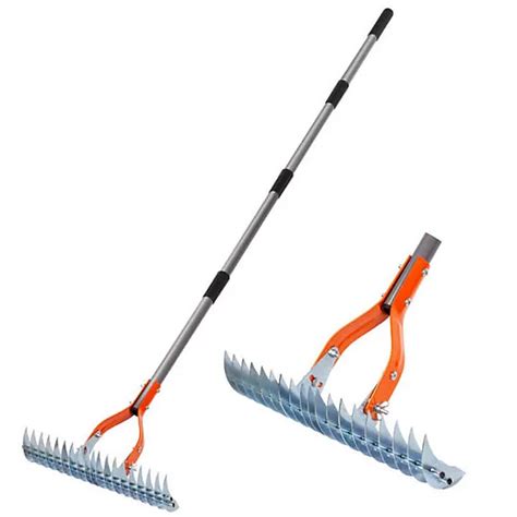 Manual Lawn Scarifier Thatch Removal Rake