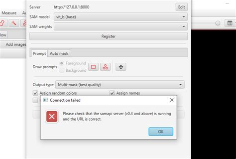 Problem With Loading Sam In Qupath Image Analysis Imagesc Forum