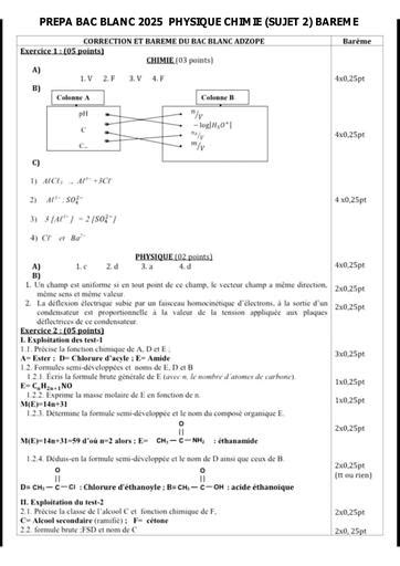 Sujet Bac Physique Chimie Pondichery 2025 Wnzcuj