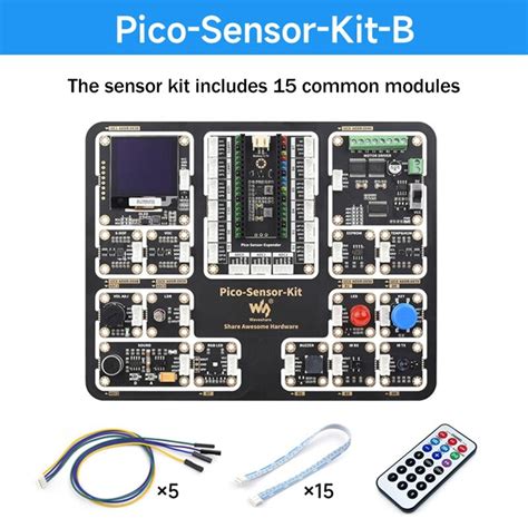 Waveshare 15 In 1 Sensors Modules Sensor Module Kit Diy Kit For