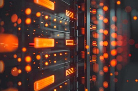 Premium Photo Exploring Cloud Computing Technology A Closeup Of A Server Room Concept Cloud