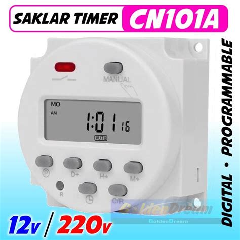 Jual Timer Switch Digital 12v Dc 220v Ac Cn101a Time Delay Relay Untuk Lampu Timer Digital