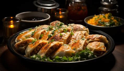 Premium Ai Image Freshness And Flavor On A Plate A Gourmet Meal Awaits Generated By Artificial