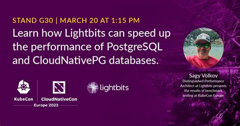 lightbits labs on linkedin kubecon cloudnativepg nvme