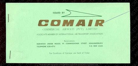 Commercial Airways Pty Limited Comair