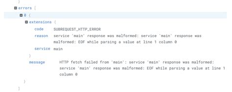 Improve Logs On Subgrequest Error · Issue 2918 · Apollographqlrouter · Github