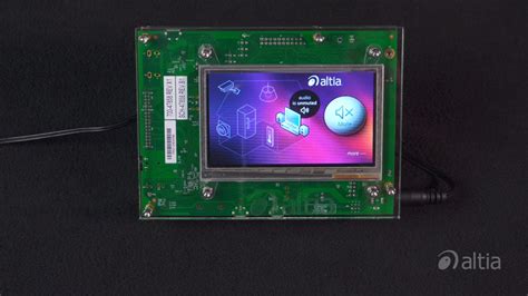 Nxp Imx 1060rt 크로스오버 Mcu의 Iot사물 인터넷 홈 자동화 Gui Altia 사용자 인터페이스 설계