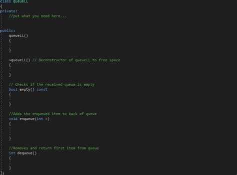 solved create and implement a queue using the following code