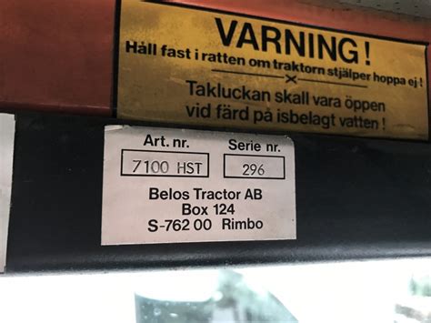 Minitraktor M Div Tillbehör Registrerad