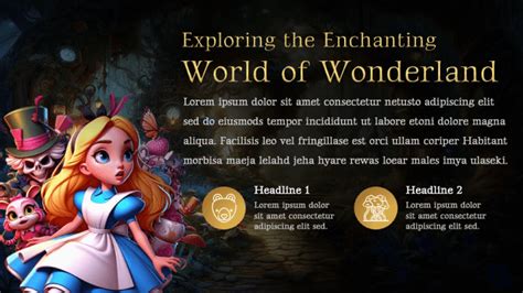 Alice In Wonderland Powerpoint Template Alice In Wonderland Background