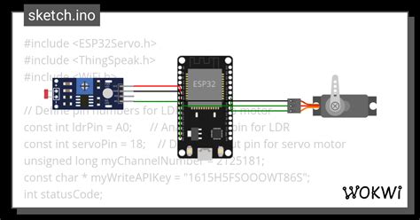 Things Speak Solar Panel Wokwi Esp32 Stm32 Arduino Simulator