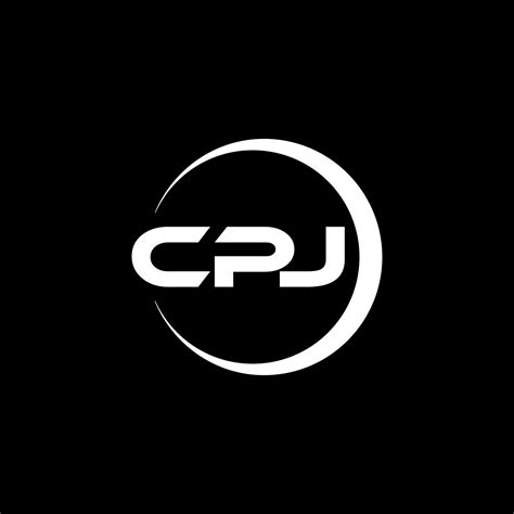 Cpj Letter Logo Design In Illustration Vector Logo Calligraphy