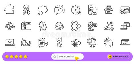 Teamwork Strategy And Talk Bubble Line Icons For Web App Pictogram Icon Line Icons Vector