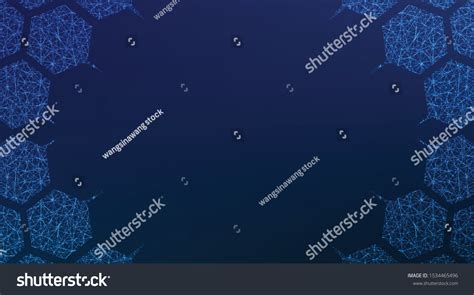 Molecule Structure Form Lines Triangles Hexagon Stock Vector Royalty Free 1534465496