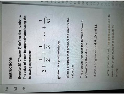 Solved Using C Instructions Exercise 30 Chapter 5 Defines The