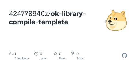 GitHub Z Ok Library Compile Template