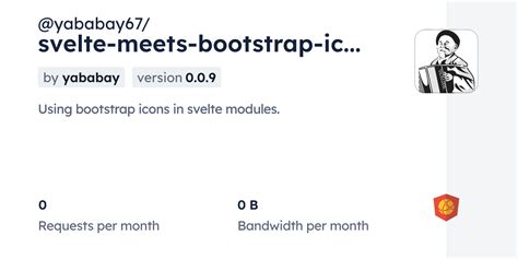 Yababay67svelte Meets Bootstrap Icons Cdn By Jsdelivr A Cdn For Npm