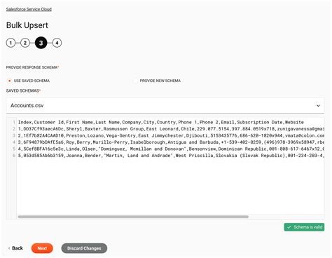Salesforce Service Cloud Bulk Upsert Activity
