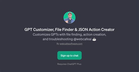 Gpt Customizer File Finder And Json Action Creator Ai Tool For Gpt