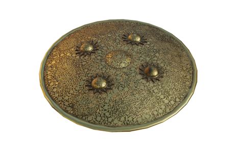 Persian Sipar Shield Low Poly 3d Model
