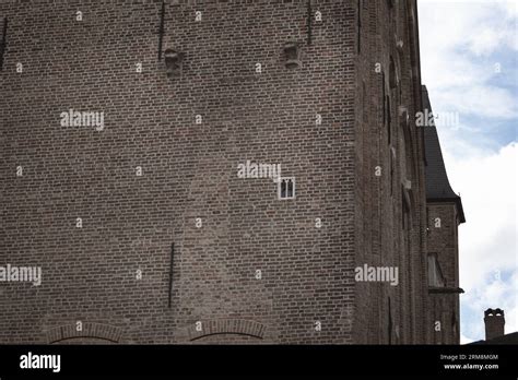 The Smallest Window In Brugge In The Wall Of The Gruuthusemuseum Stock
