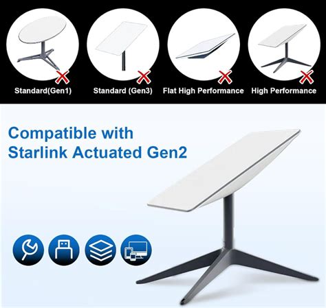 Starlink Ethernet Adapter Gen2 For Starlink Rectangular Satellite