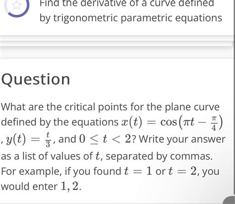 [answered] Find The Derivative Of A Curve Defined By Trigonometric Kunduz