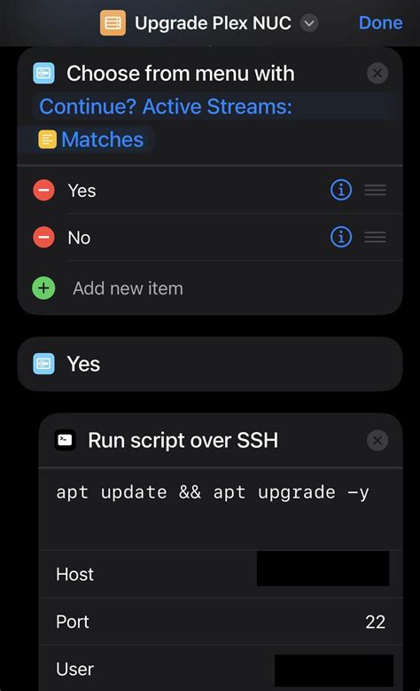 Ios Shortcuts Check Active Streams In Plex Before Running Server