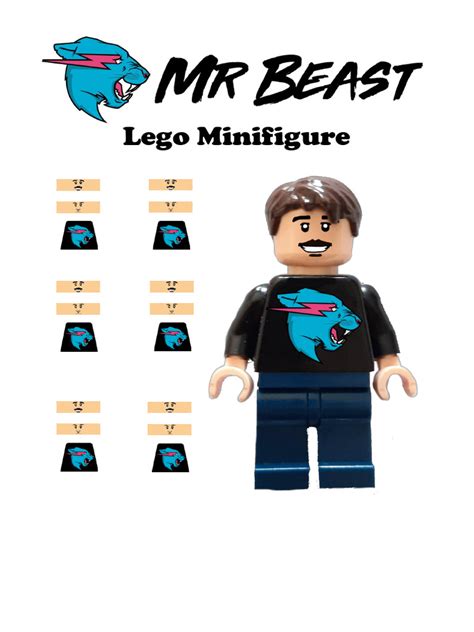 Mrbeast Minifigure Prints Pdf