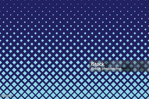 Diagonal Square Pattern Background Geometric Vector Illustration From Blue Squares Abstract