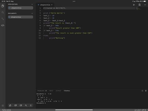 terminal showing cluttered characters · issue 225 · thebaselab codeapp · github