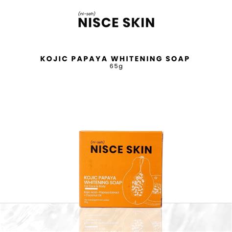 Nisce Skin Kojic Papaya Whitening Soap 65g Nisce