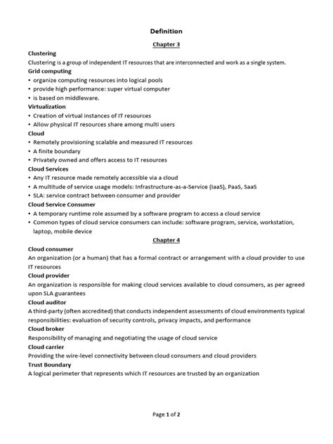 Definition For Cloud Computing Embedded System And Real Time Operating