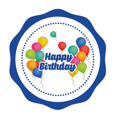 Vectores E Ilustraciones De Feliz Cumpleaños Circulo Para Descargar