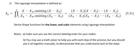 Solved 1 The Lagrange Interpolation Is Defined As X Xm