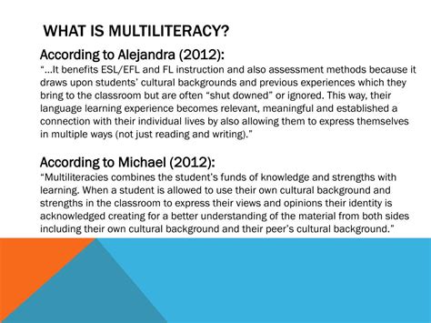 Ppt Multiliteracies Multimodality And New Literacies For Esol Learners Powerpoint