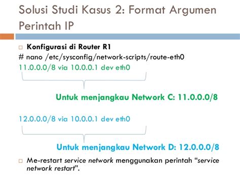 Konfigurasi Statik Routing Pada Linux Centos