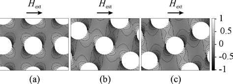 Simulated Magnetic Structure In An Antidot Array As Described In The Download Scientific