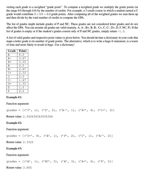 Solved Write A Function Gpa Calculator That Takes One Chegg Com