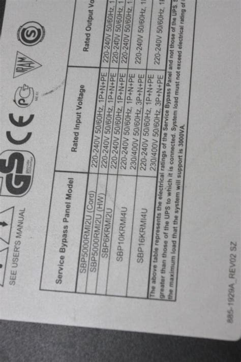 Apc Sbp6krmi2u Service Bypass Panel Bypass Switch 32a 7680 Watts Va Auschoice