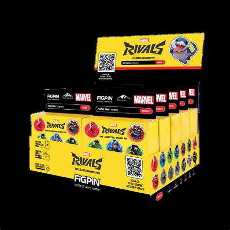 Figpin Marvel Rivals Series 1 Mystery Mini Pin Box 10 Mini Boxes
