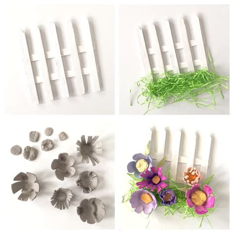 Spring Popsicle Stick And Egg Carton Craft Egg Carton Crafts Crafts