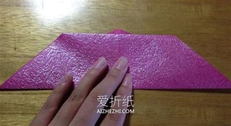 怎么折领带爱心图解 打领带的爱心折纸方法爱折纸网