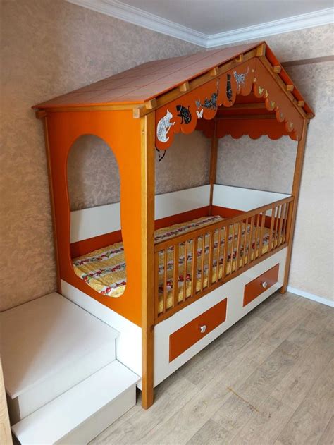 Детская двухярусная кровать на выбор Кровать домик 60 000 тг