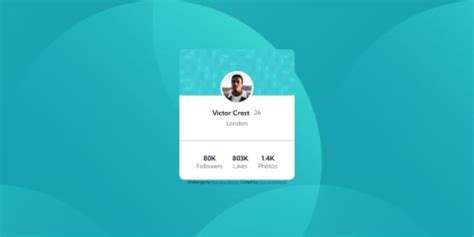 Frontend Mentor Profile Card Component Using Flexbox Coding Challenge Solution